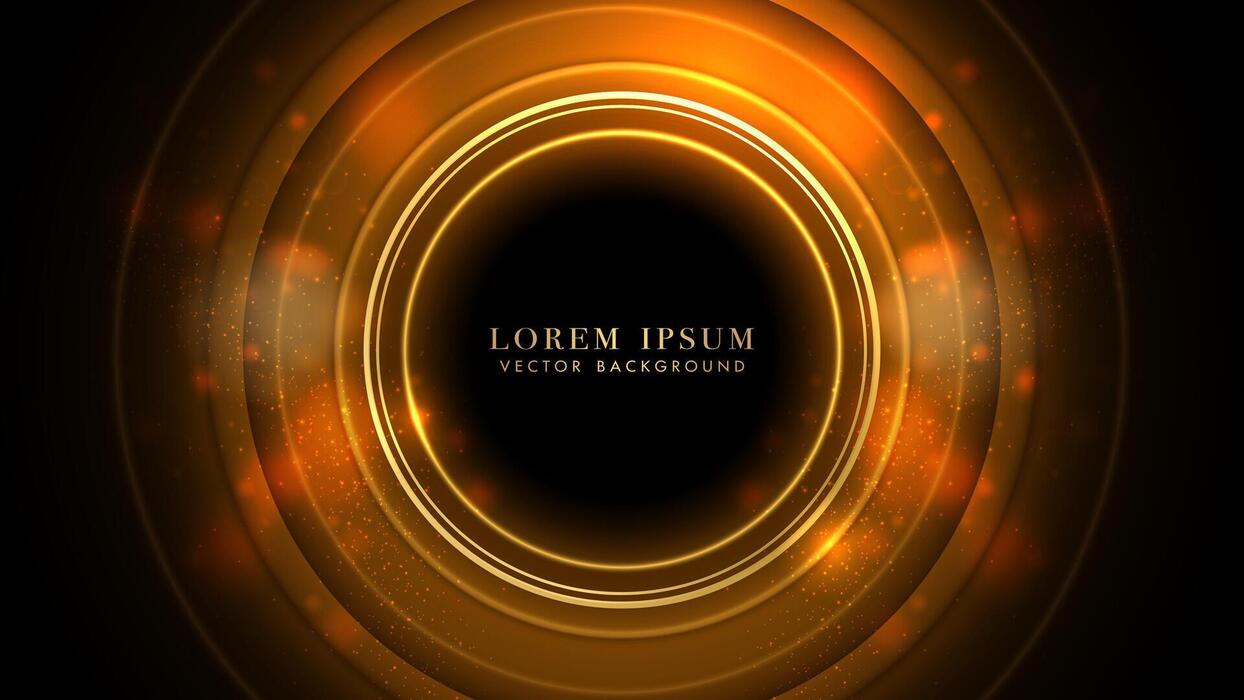 Golden Light Circle Vector Art, Icons, and Graphics for Free Download