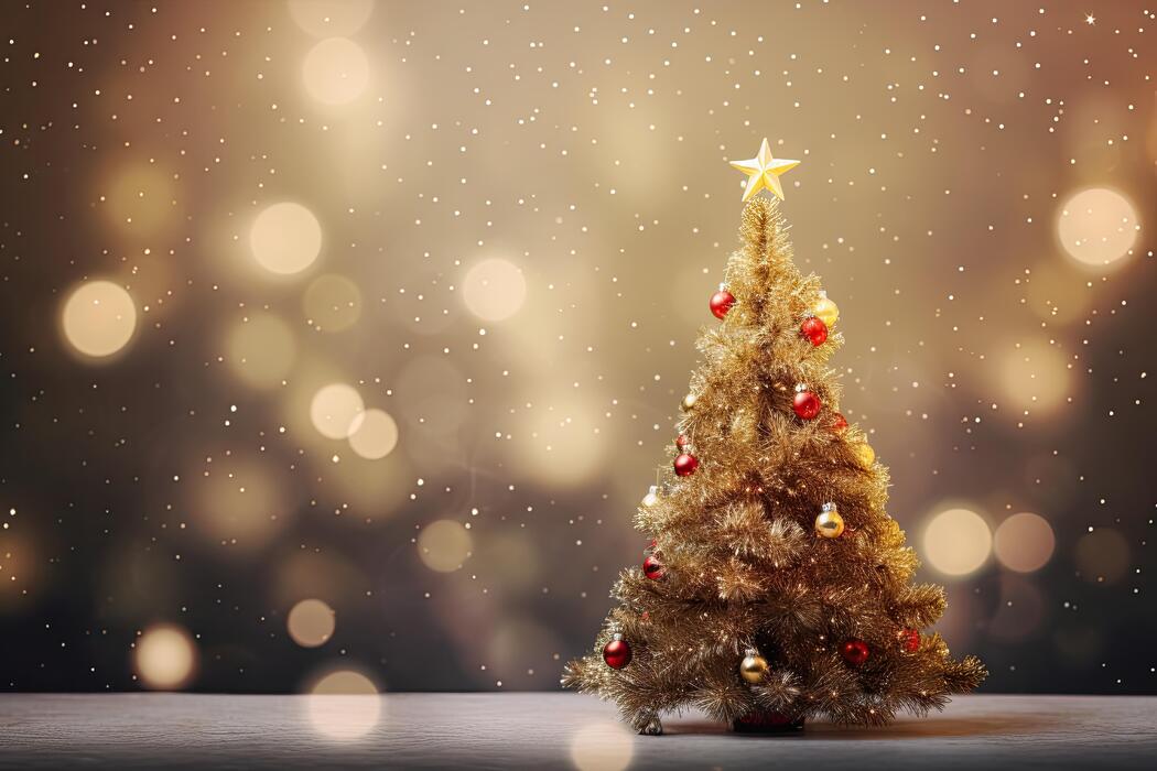 Golden Christmas Tree Stock Photos, Images and Backgrounds for Free Download