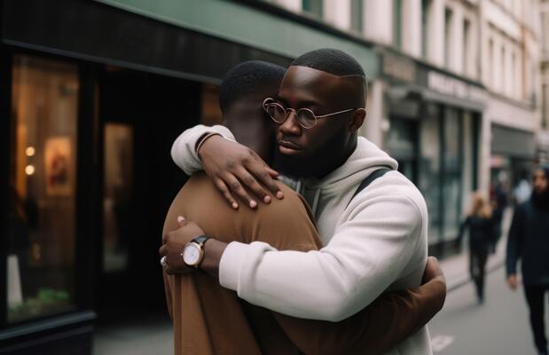 Black People Hugging Stock Photos, Images and Backgrounds for Free Download