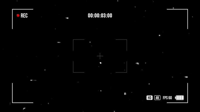 Camera recording screen overlay. Camera recording overlay on black background. Recording frame ...