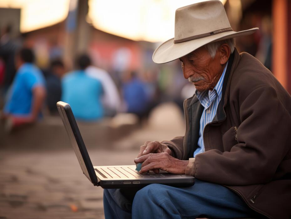 Old People Technology Stock Photos, Images and Backgrounds for Free ...