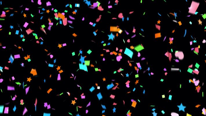 Confetti Animation Stock Video Footage for Free Download