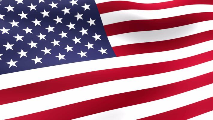 American Flag Waving Stock Video Footage for Free Download