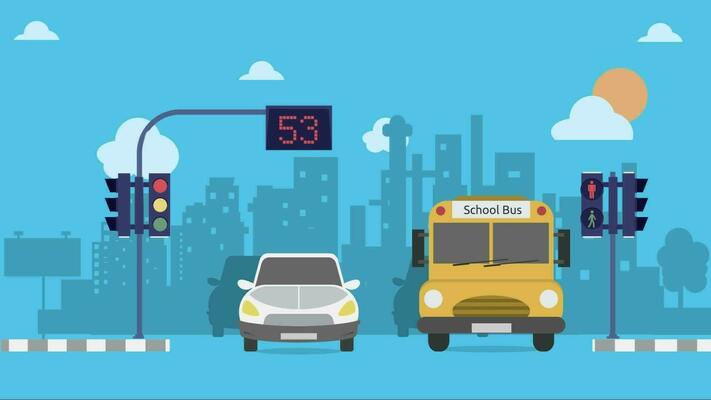 Traffic Animation Stock Video Footage for Free Download