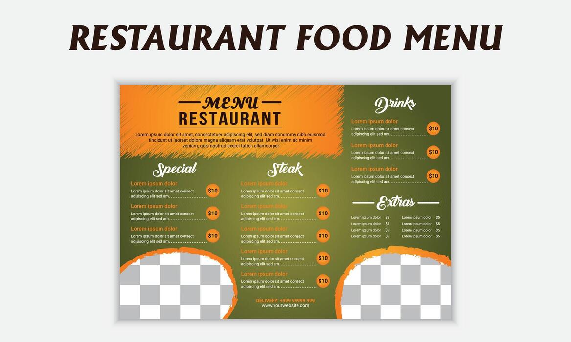 Restaurant Menu Background Vector Art, Icons, and Graphics for Free ...