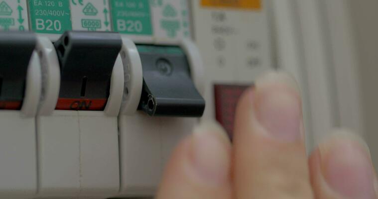 Turning Off Light Switch Stock Video Footage for Free Download