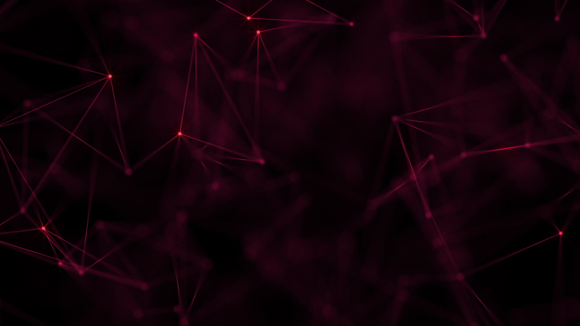 Abstract Plexus Tech Background With Glowing Red Connecting Lines And Dots Or Nodes Digital