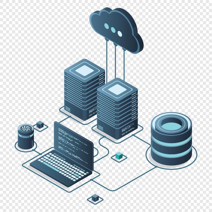 Cloud Computing Isometric Vector Art, Icons, and Graphics for Free Download