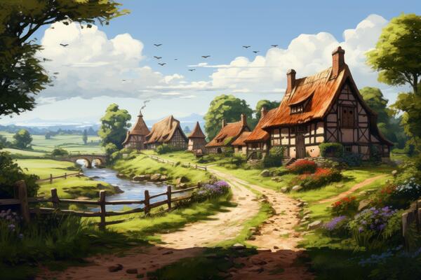 2d Village Stock Photos, Images and Backgrounds for Free Download