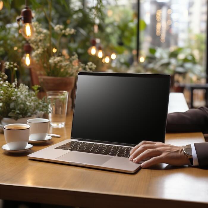 Laptop Coffee Shop Stock Photos, Images and Backgrounds for Free Download