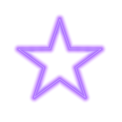 Estrella Neon PNG para descargar gratis