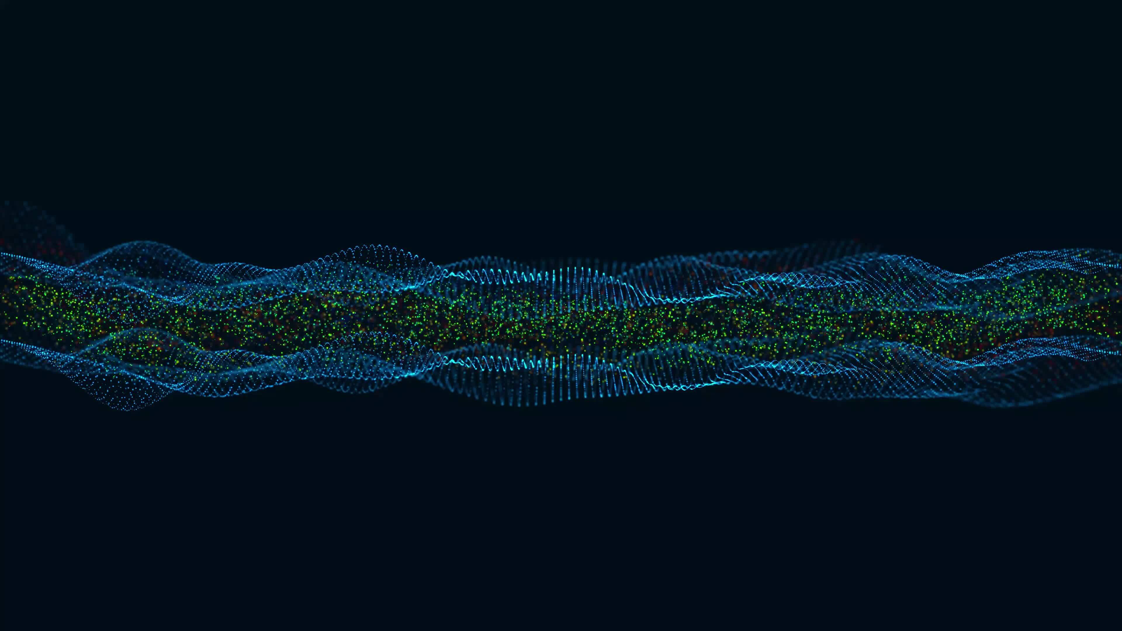 digital particle wave in cyberspace abstract background ,cyber background or technology ...