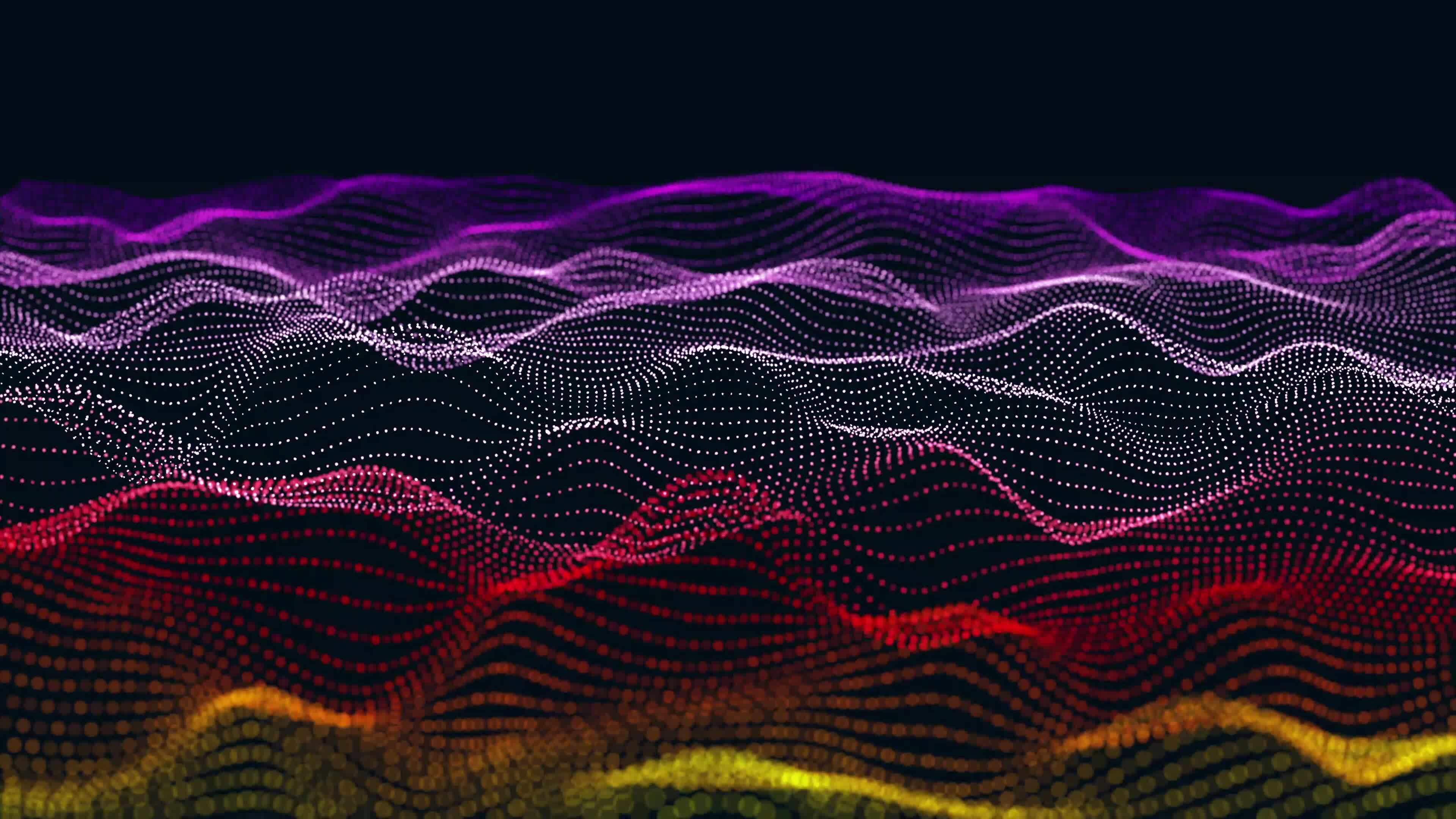 Abstract Particle Wave Mesh Loop Background 29210211 Stock Video At