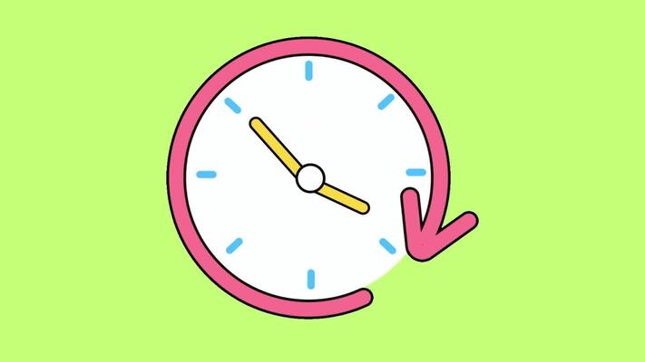 Clock Ticking Animation Stock Video Footage For Free Download