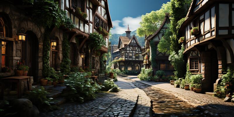 Medieval Town Stock Photos, Images and Backgrounds for Free Download