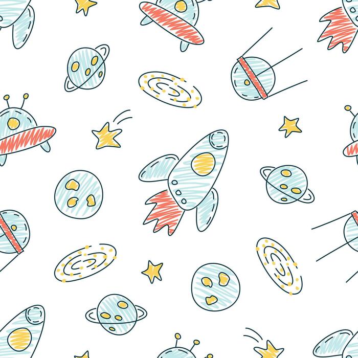 Space Ship Pattern Vector Art, Icons, and Graphics for Free Download