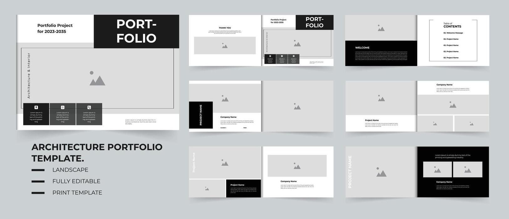 Portfolio Template Psd Vector Art, Icons, and Graphics for Free Download