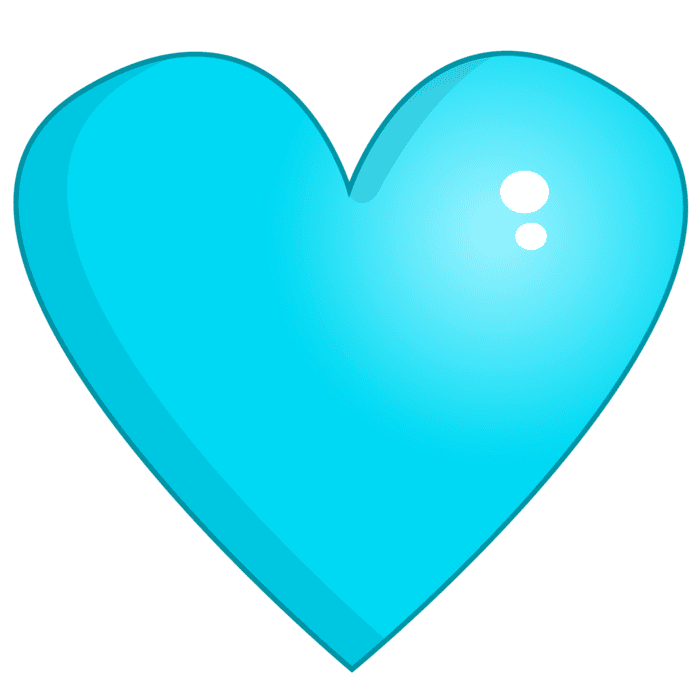 Turquoise Heart PNGs for Free Download