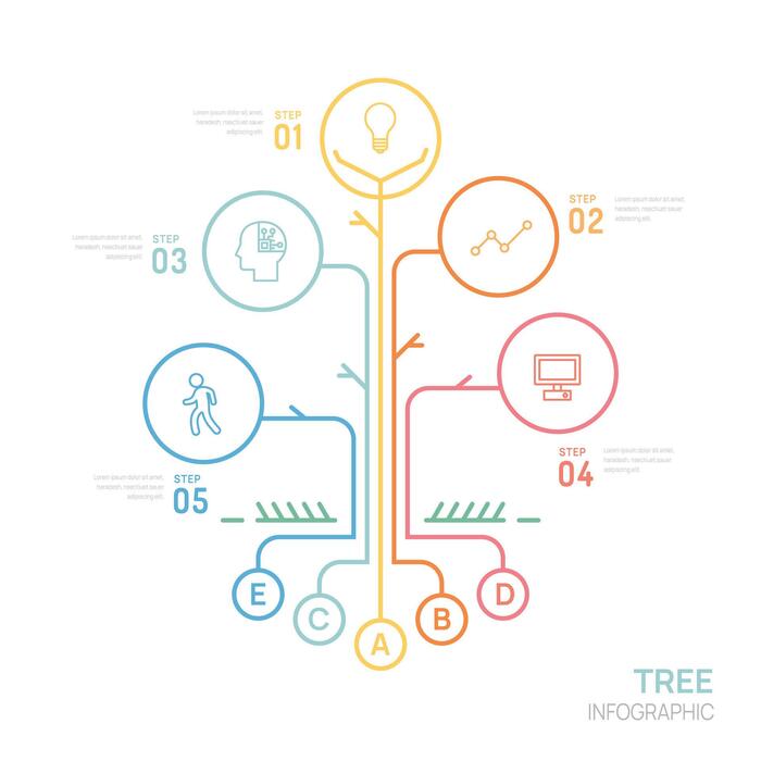 Tree Infographic Vector Art, Icons, and Graphics for Free Download