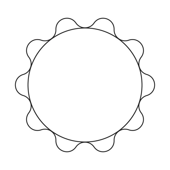 Scalloped Circle Vector Art, Icons, and Graphics for Free Download