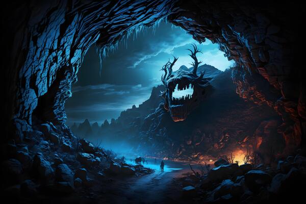 Horror Cave Stock Photos, Images and Backgrounds for Free Download