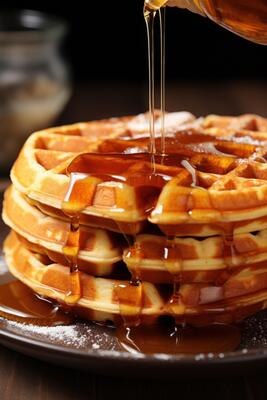 Waffle Syrup Stock Photos, Images and Backgrounds for Free Download
