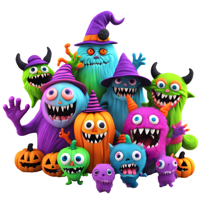 Halloween Monster PNGs for Free Download