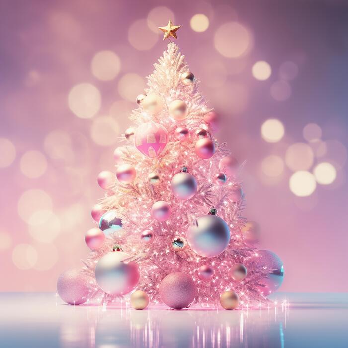 Pink Christmas Tree Stock Photos, Images and Backgrounds for Free Download