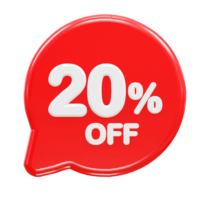 20 Percent Off PNGs for Free Download