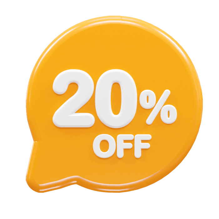 20 Percent Off PNGs for Free Download