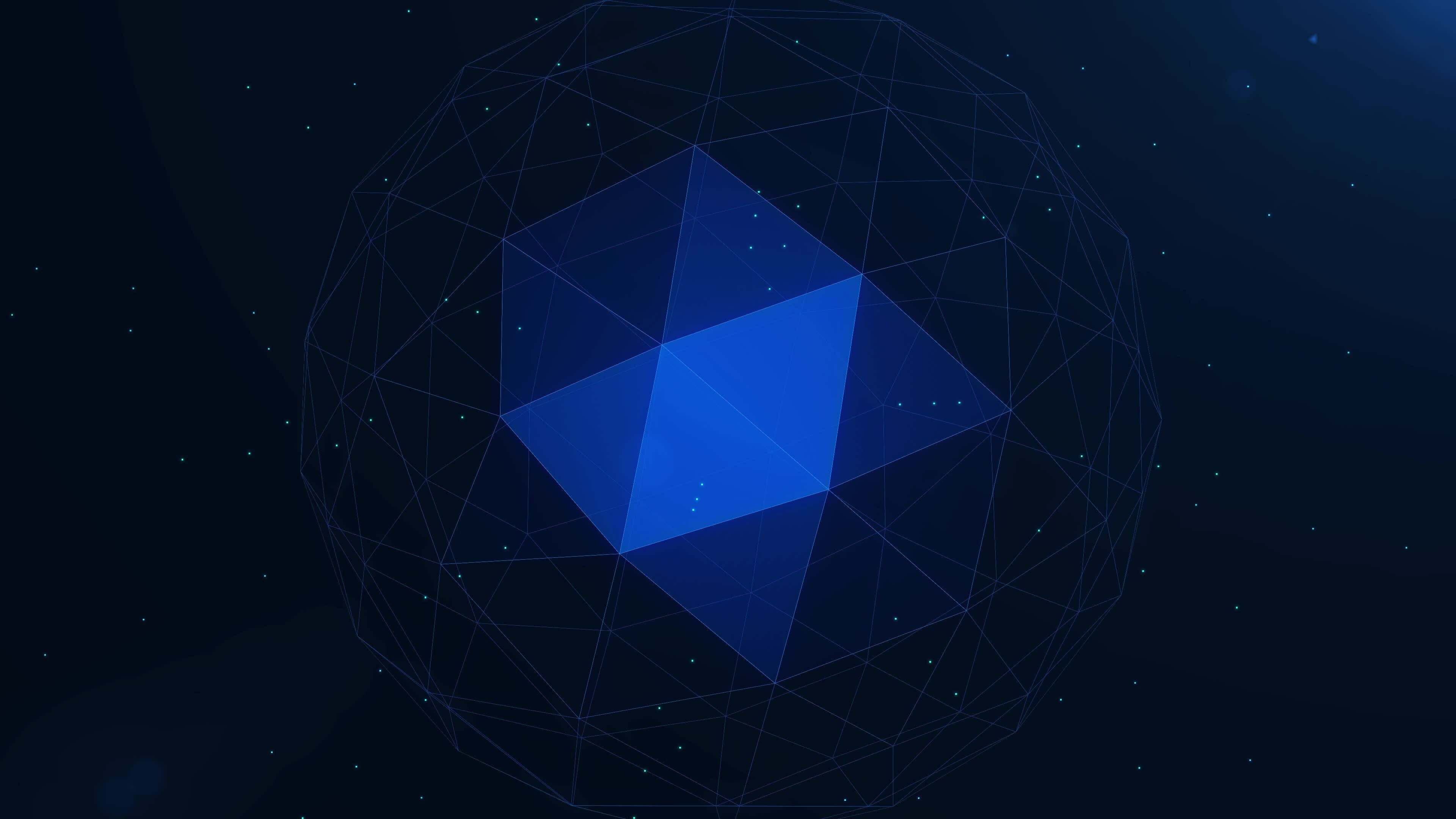 Abstract Stylish Triangle Wireframe Stock Video Footage For Free Download