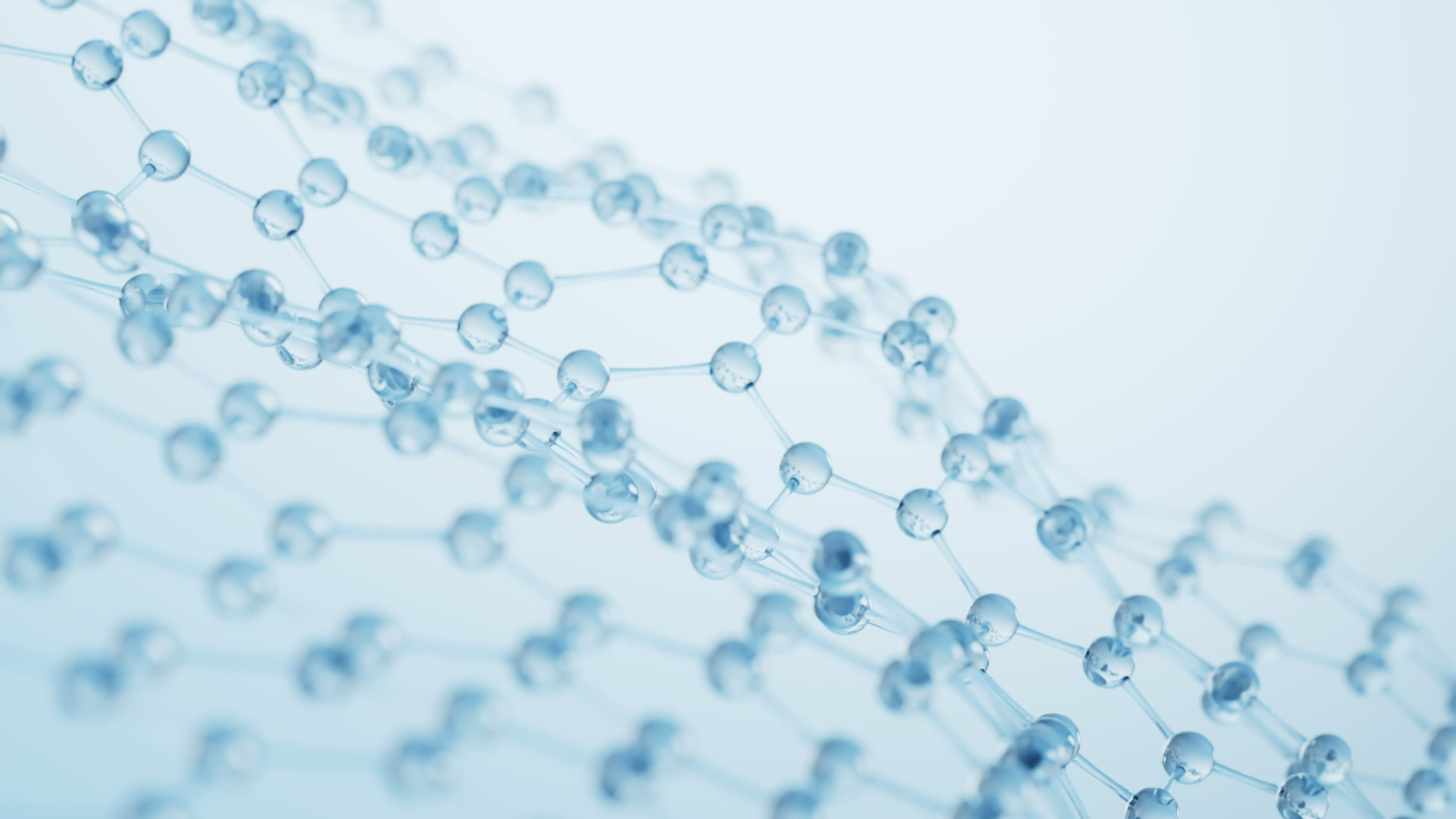 Molecule structure with hexagonal shape, 3d rendering. 29774431 Stock Video at Vecteezy