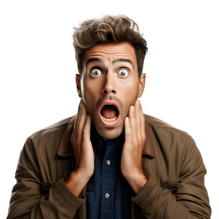 Shocked Man PNGs for Free Download