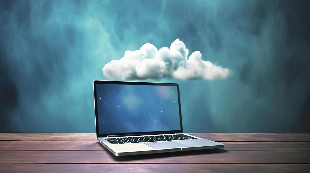 Laptop Cloud Stock Photos, Images and Backgrounds for Free Download