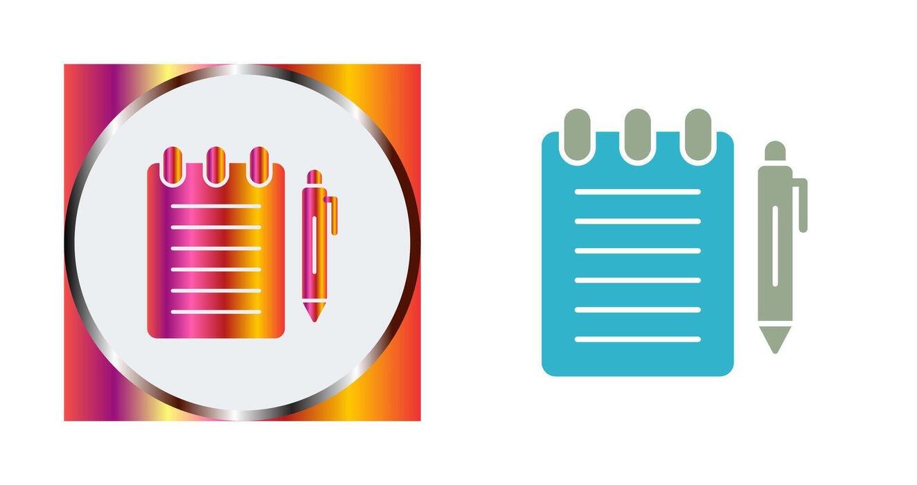 Notepad Logo Vector Art, Icons, and Graphics for Free Download