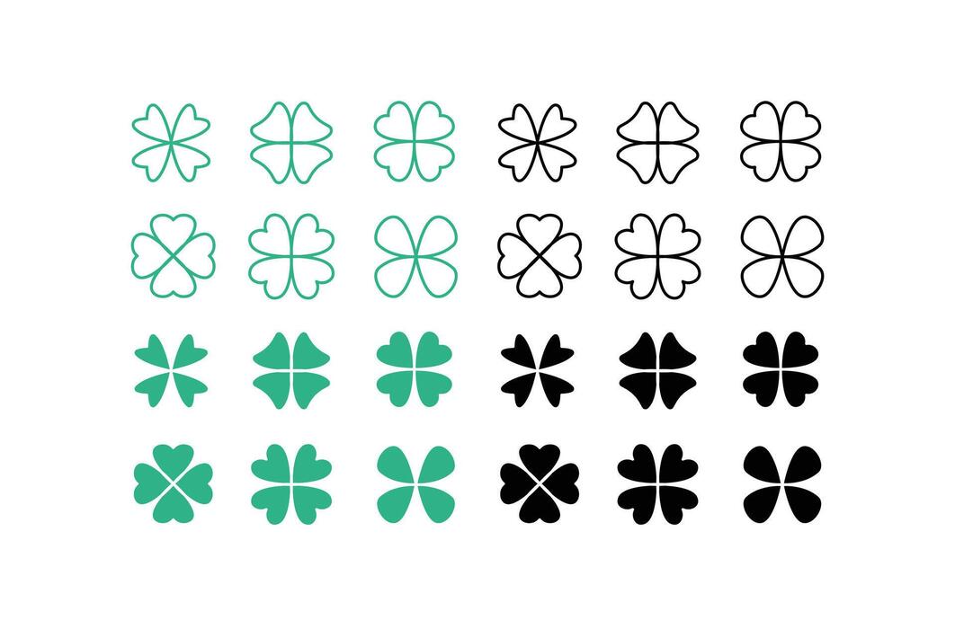 Four Leaf Clover Vector Art, Icons, and Graphics for Free Download