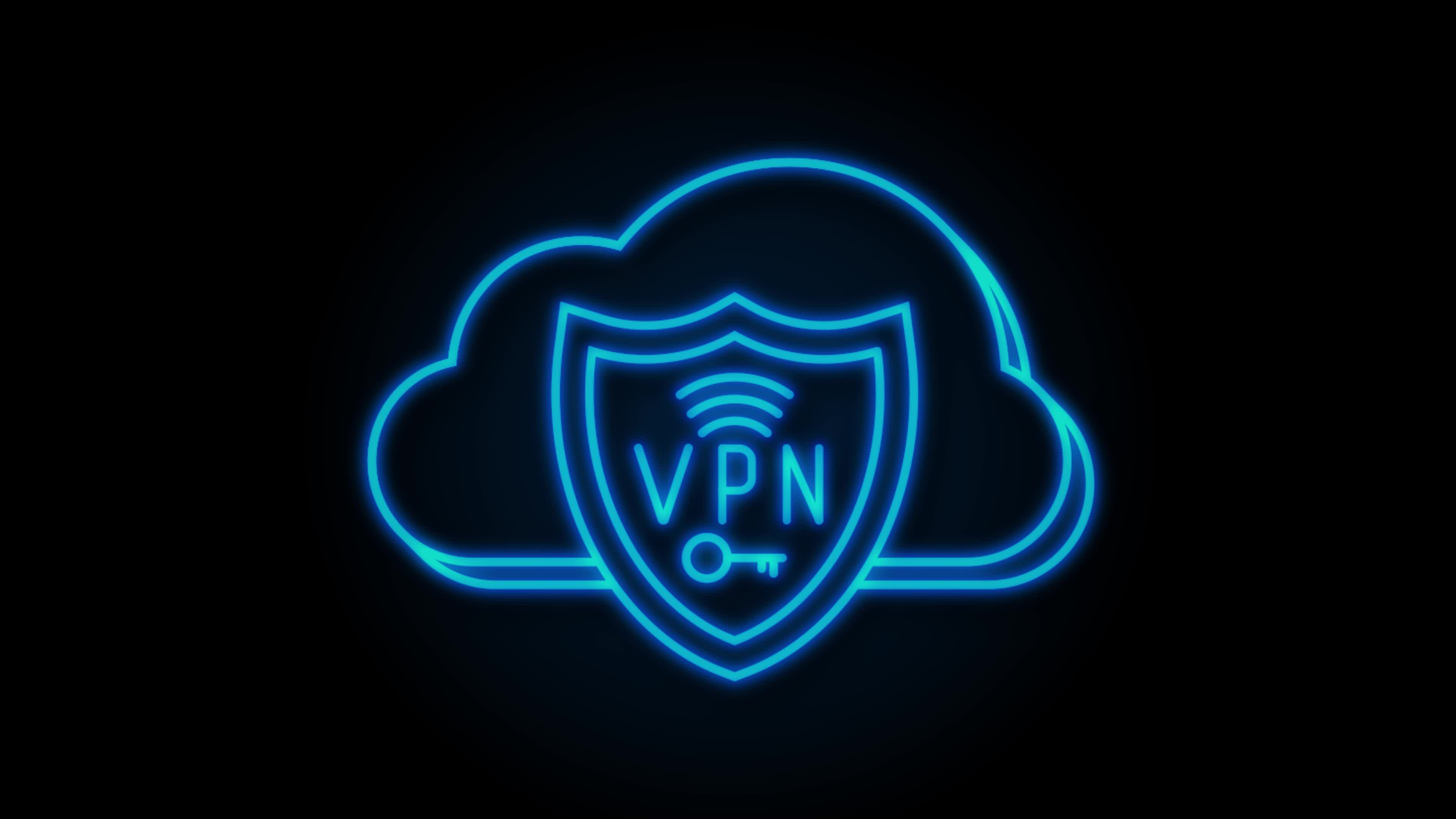 Secure Vpn Connection Concept Virtual Private Network Connectivity