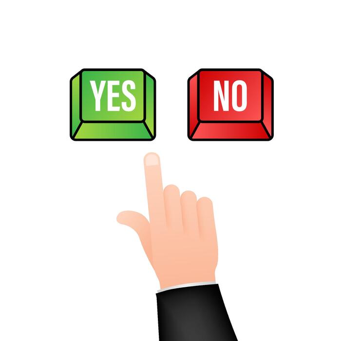 Yes No Button Vector Art, Icons, and Graphics for Free Download