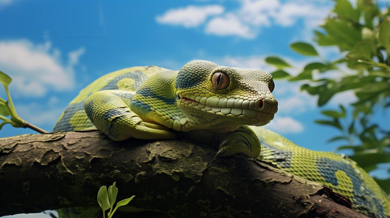 Green Tree Python Stock Photos, Images and Backgrounds for Free Download