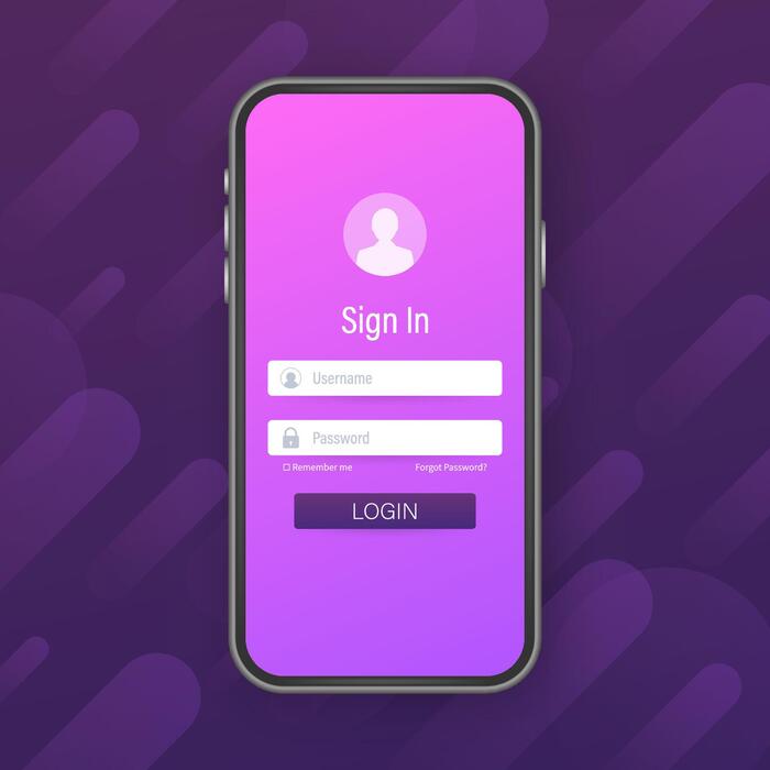 Mobile App Login Vector Art, Icons, and Graphics for Free Download