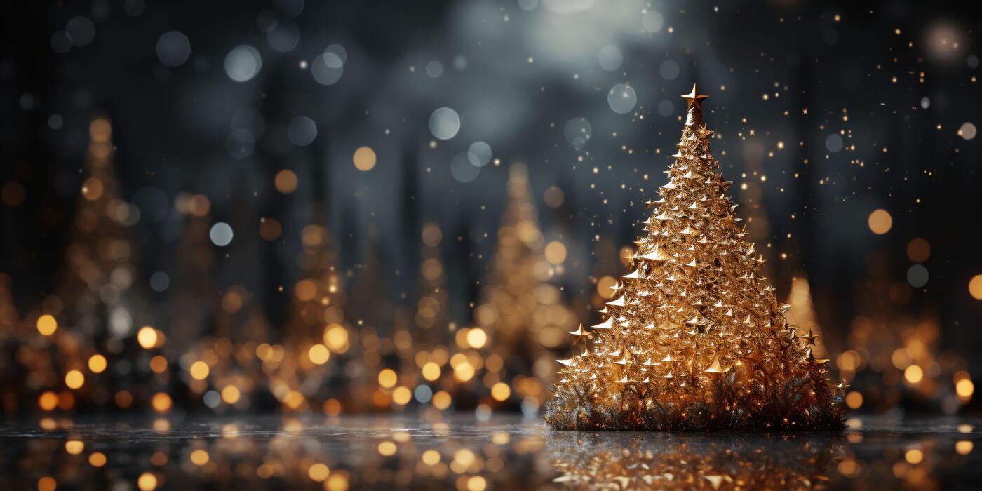 Golden Christmas Tree Stock Photos, Images and Backgrounds for Free Download