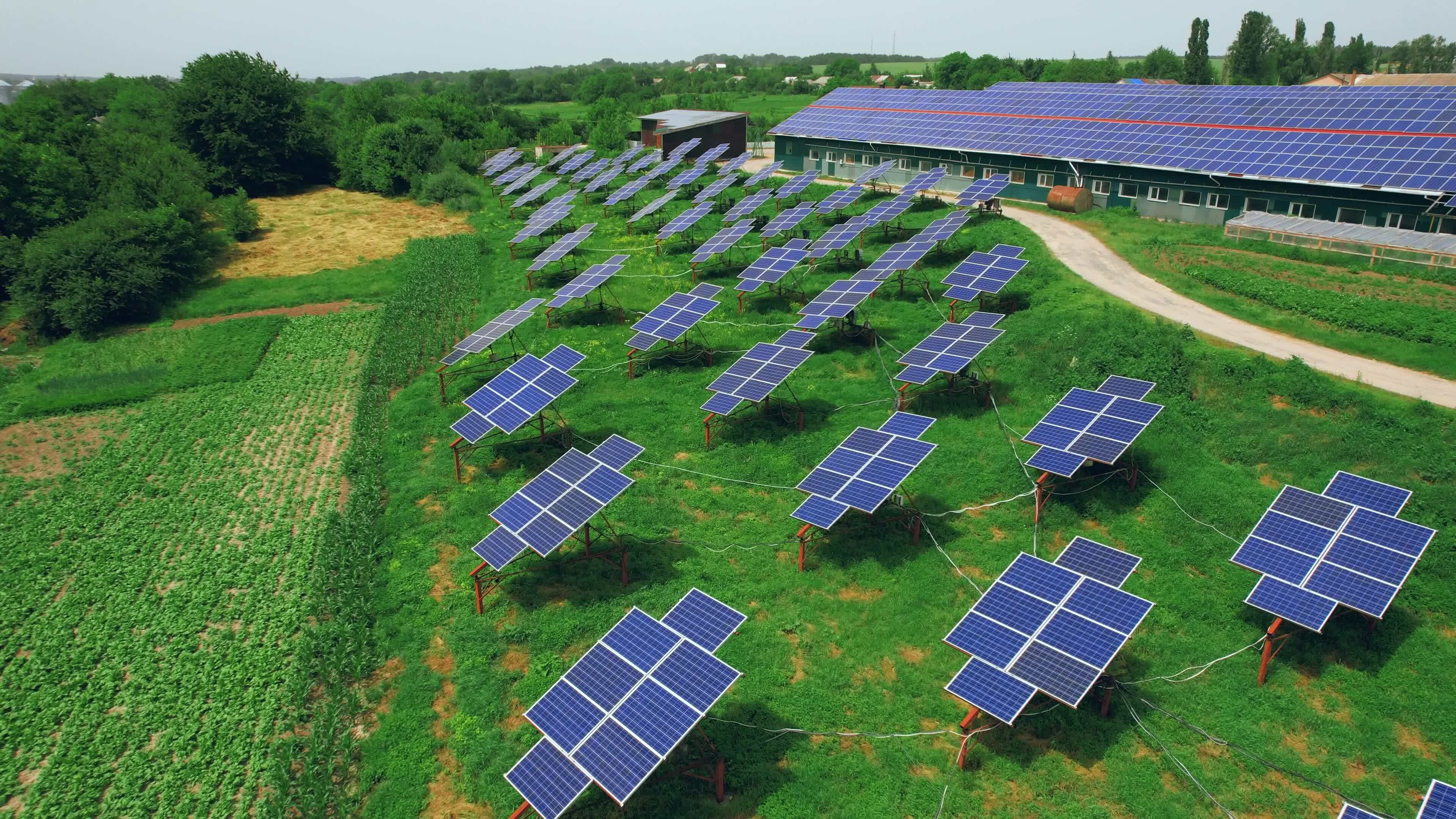 Solar Power Generation Technology Solar Battery Panel Modules Concept