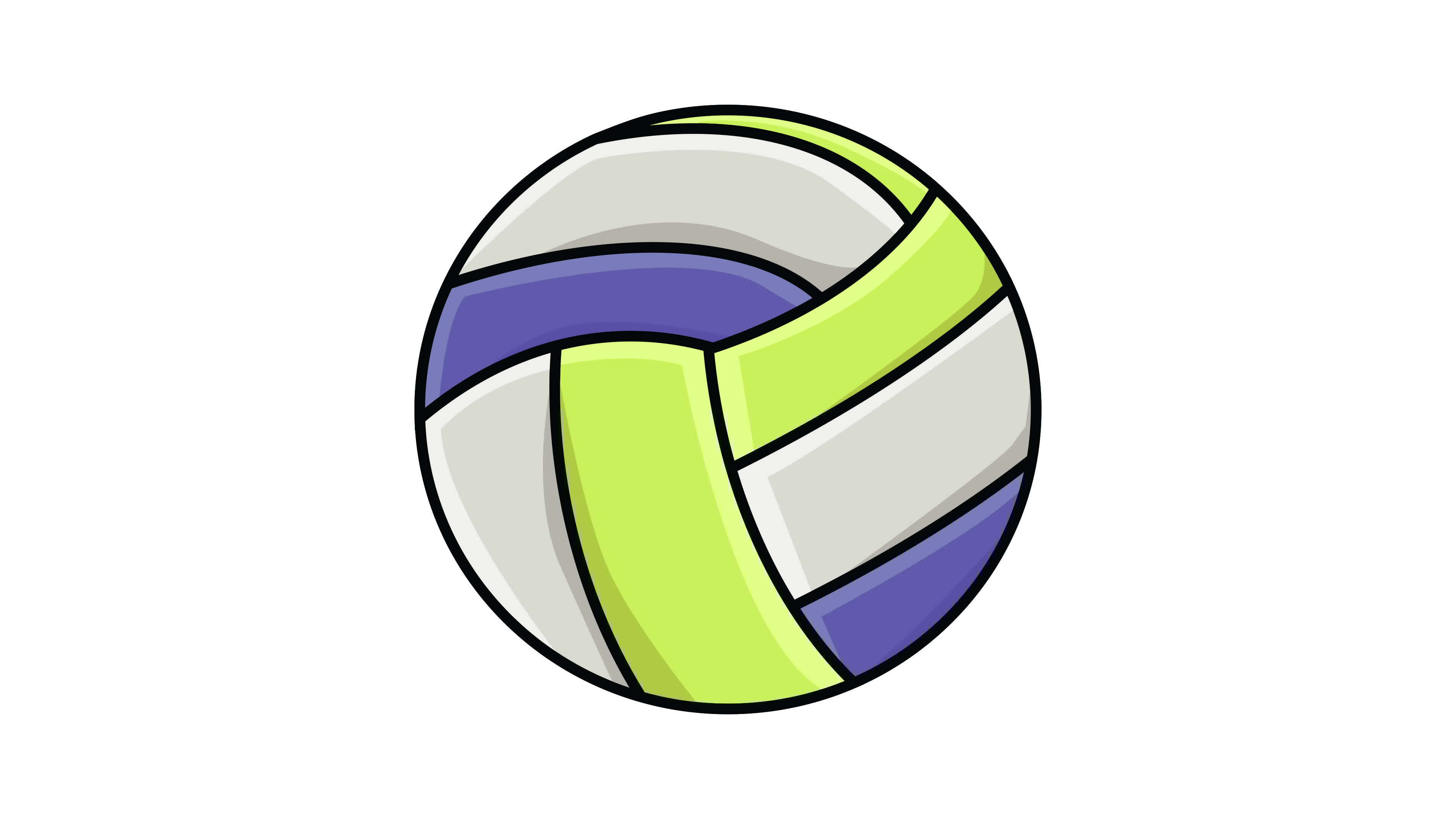 animated video of forming a volleyball ball on a white background 30192124 Stock Video at Vecteezy