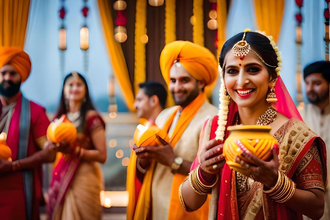 Haldi Ceremony Stock Photos, Images and Backgrounds for Free Download