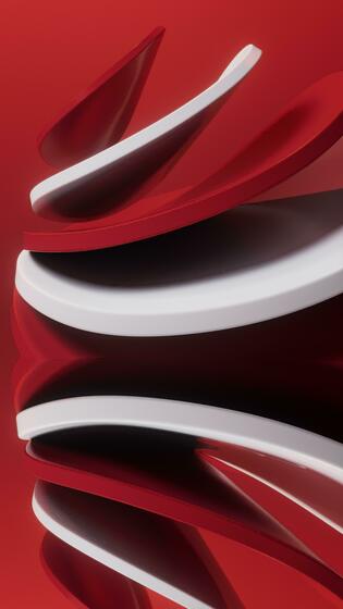 Abstract red curve geometry background, 3d rendering. 30337482 Stock Video at Vecteezy