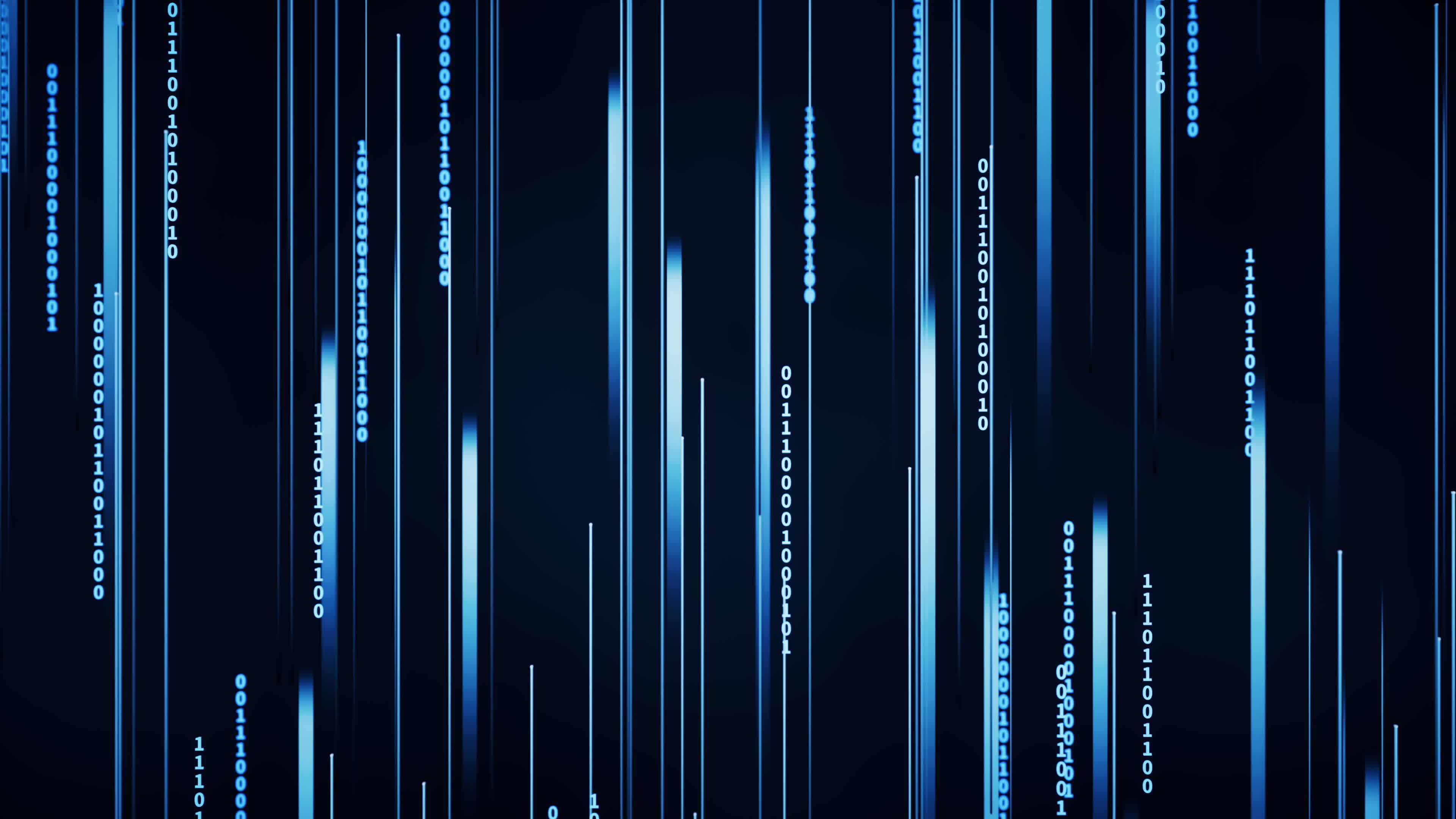 Binary numbers with cyberspace, 3d rendering. 30337647 Stock Video at ...