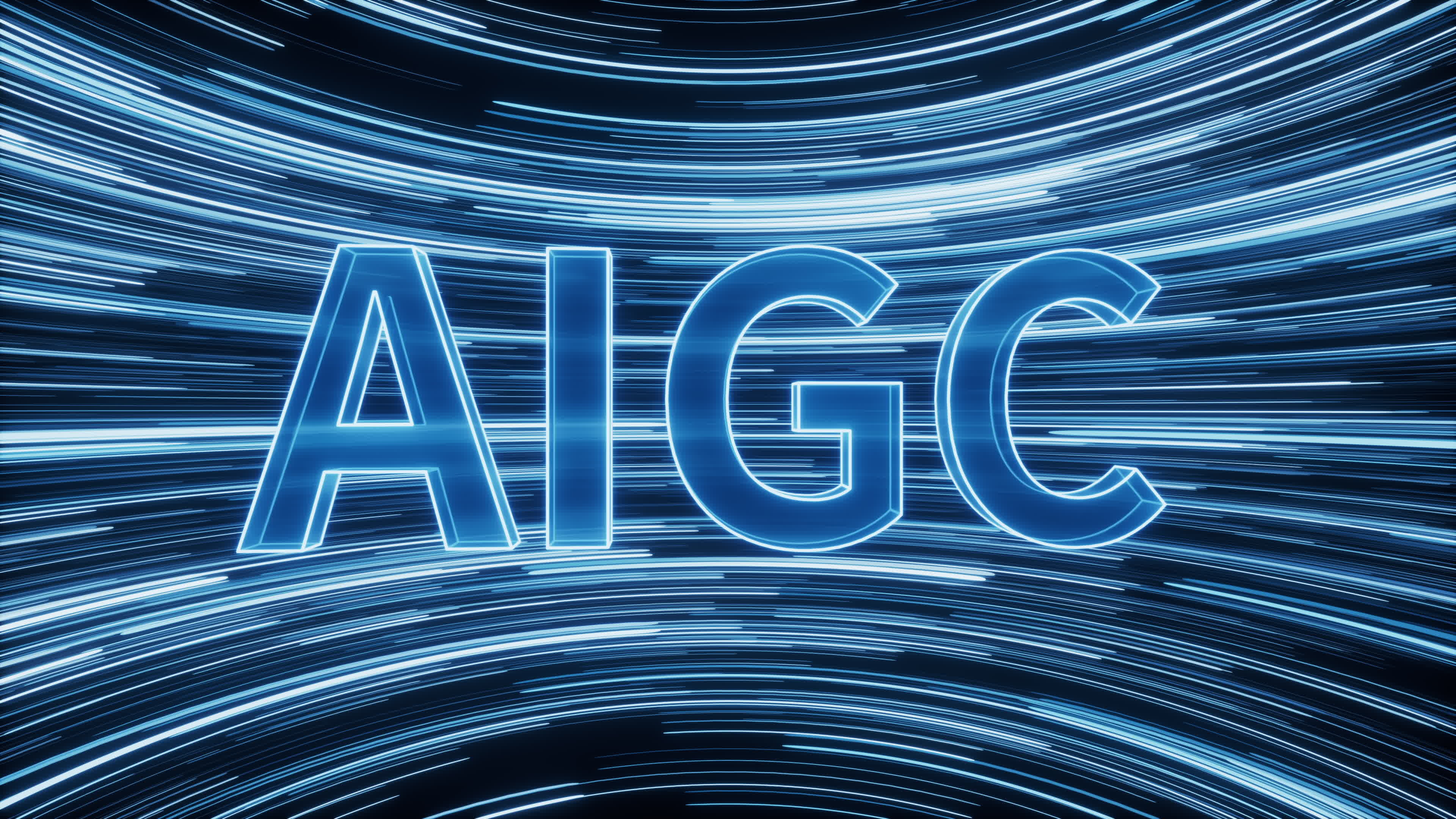 Aigc Concept Font Of Aigc 3d Rendering 30337665 Stock Video At Vecteezy