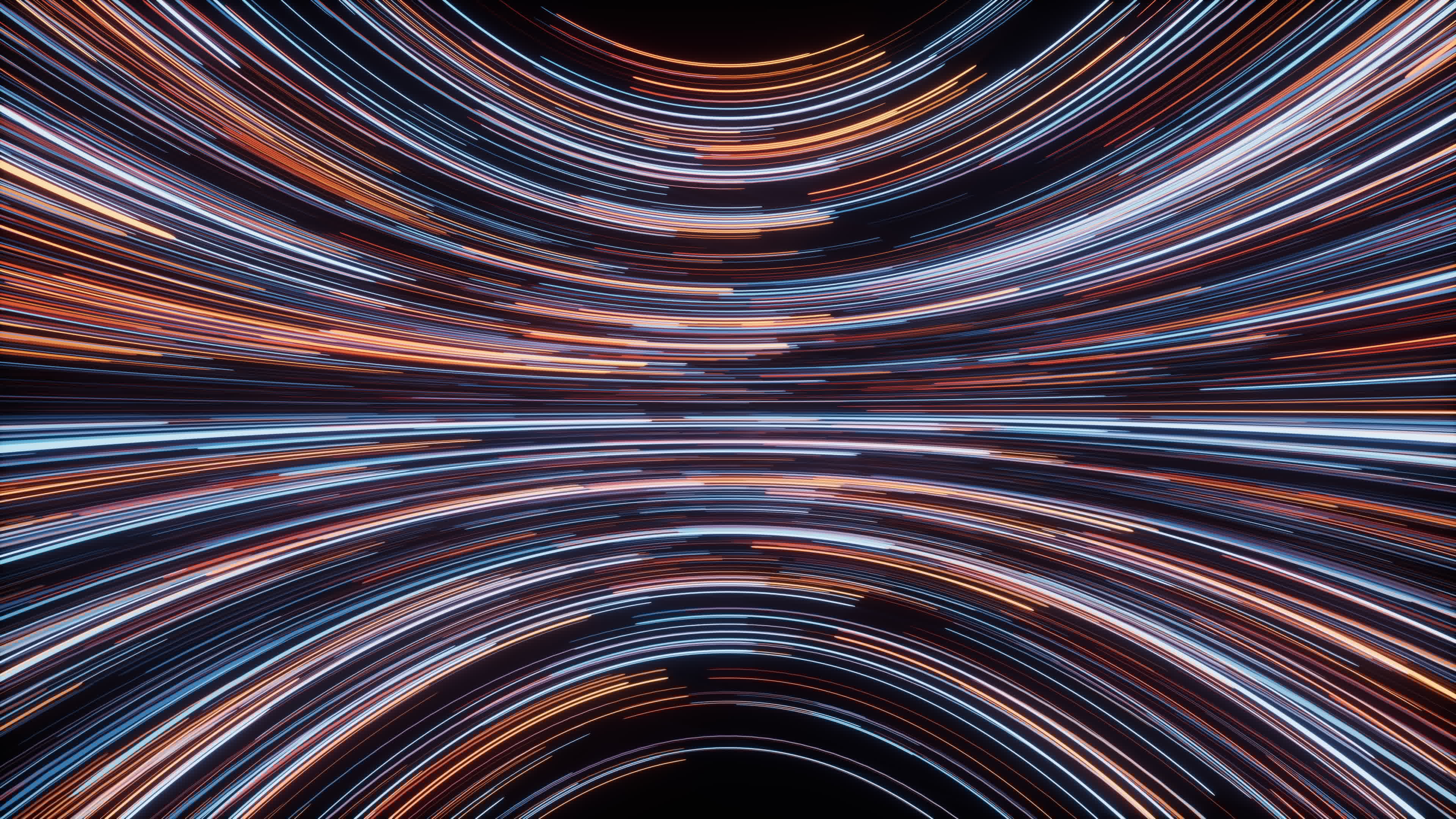 Loop animation of flowing lines, 3d rendering. 30337688 Stock Video at ...