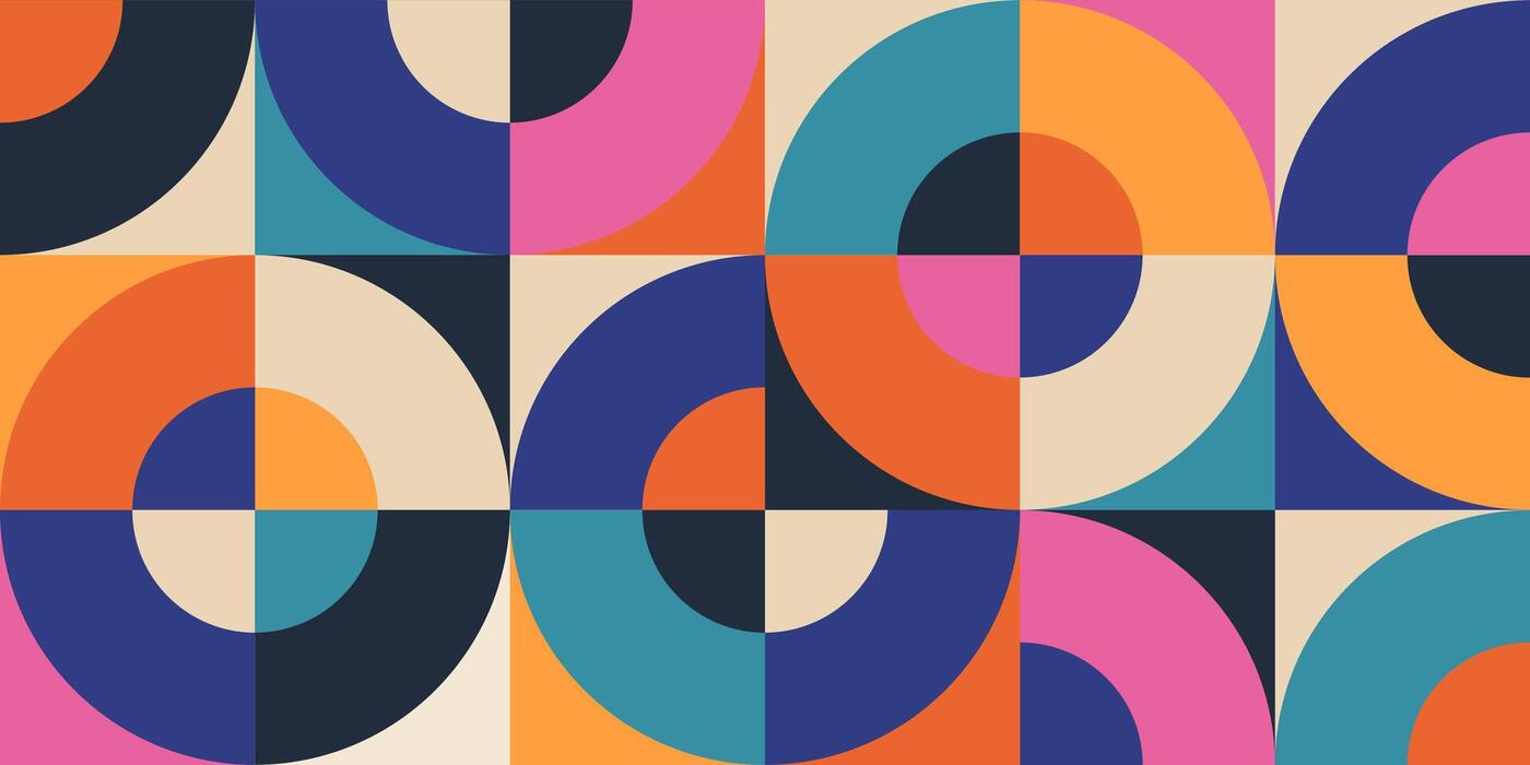 Retro Circle Pattern Vector Art, Icons, and Graphics for Free Download