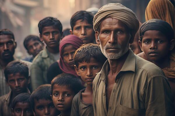 Indian Poor People Stock Photos, Images and Backgrounds for Free Download